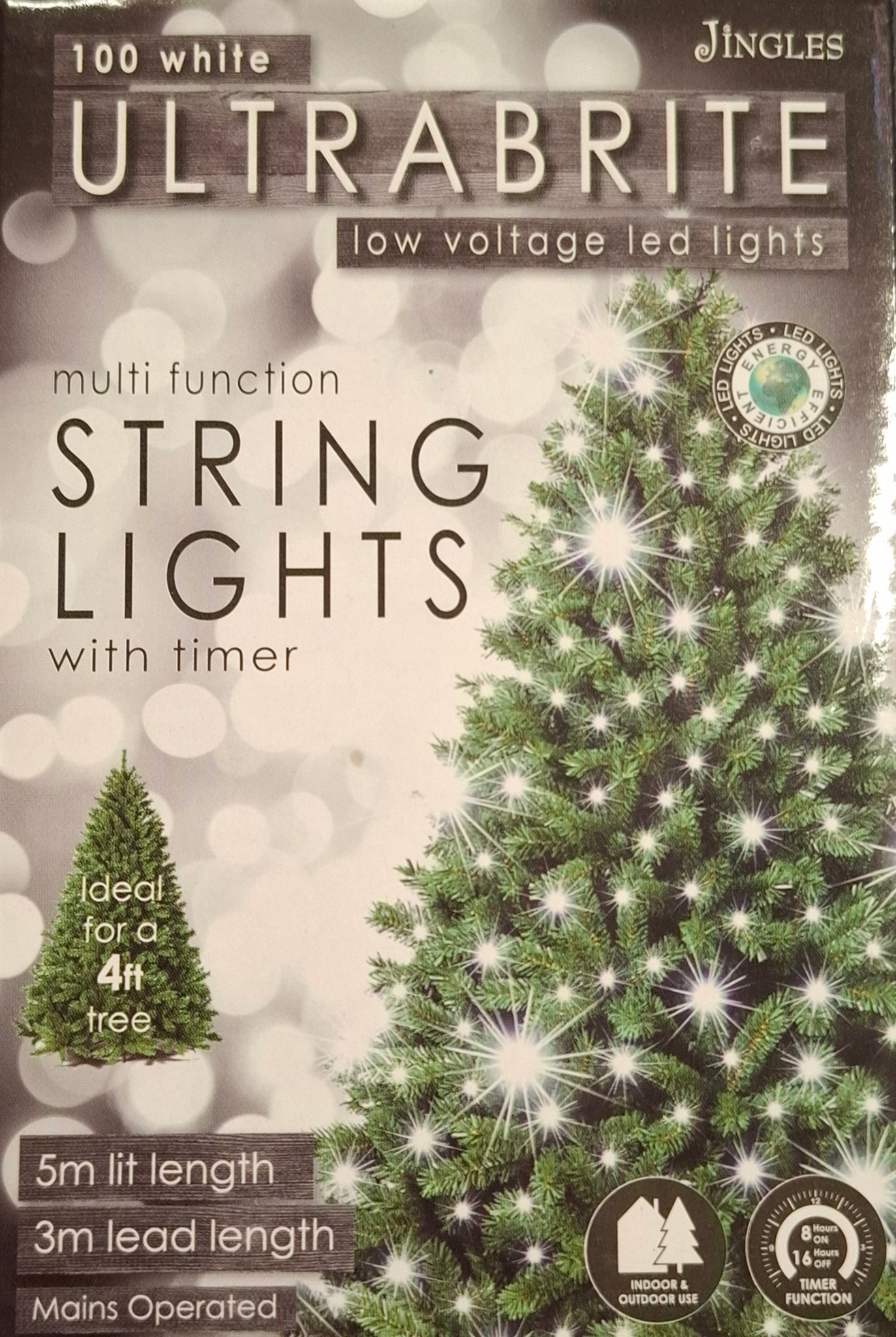 100 White Christmas String Lights – Barry's Balloons